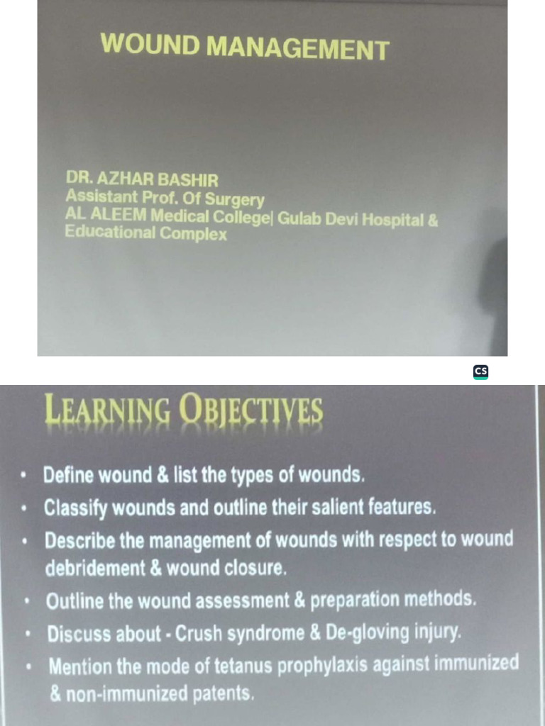 Surgery Wound Management | PDF