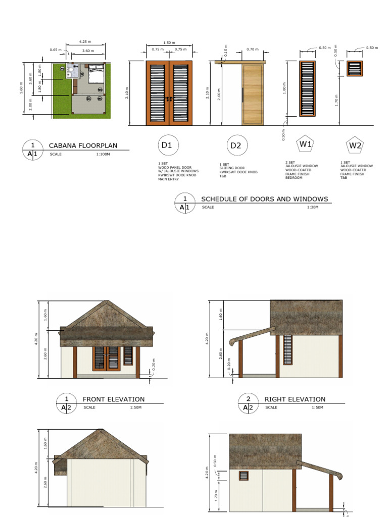 Door and Window Schedule for Cabana | PDF