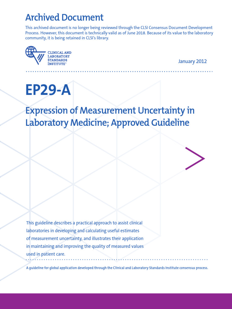 Measurement Uncertainty in Lab Medicine | PDF | Uncertainty | Measurement