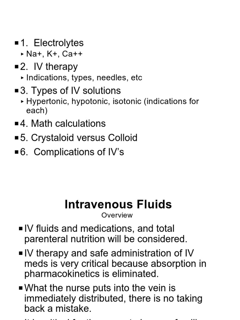 IV Fluids Internet | Intravenous Therapy