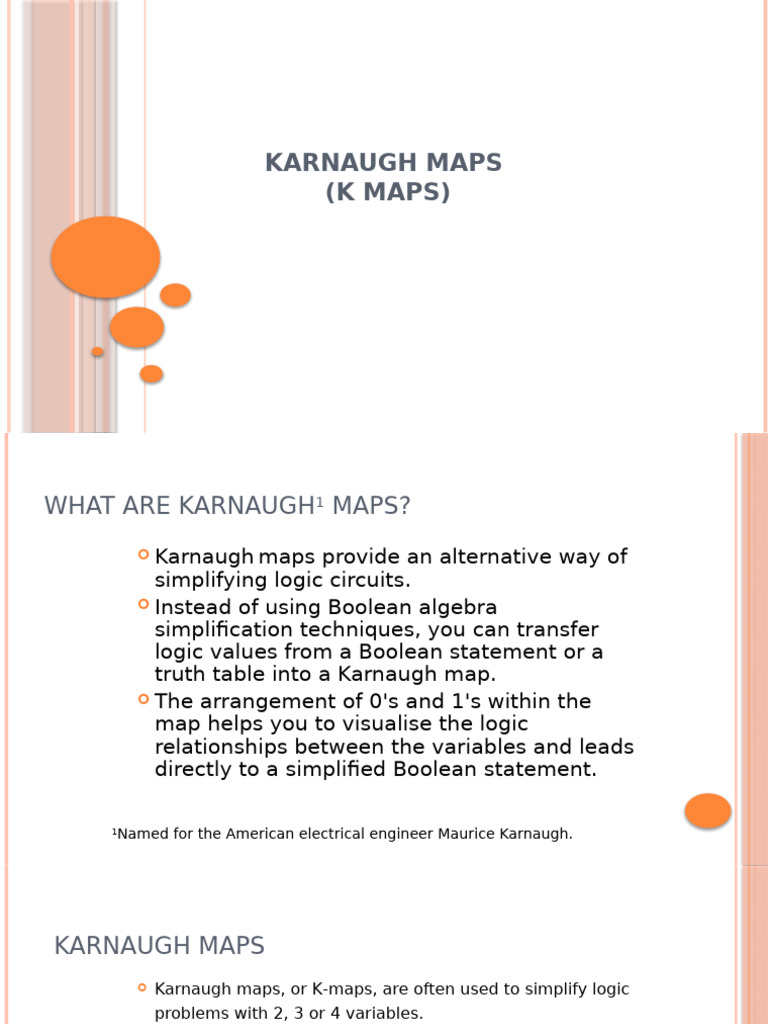 Simplifying Logic Circuits with K-Maps | PDF | Mathematical Logic ...