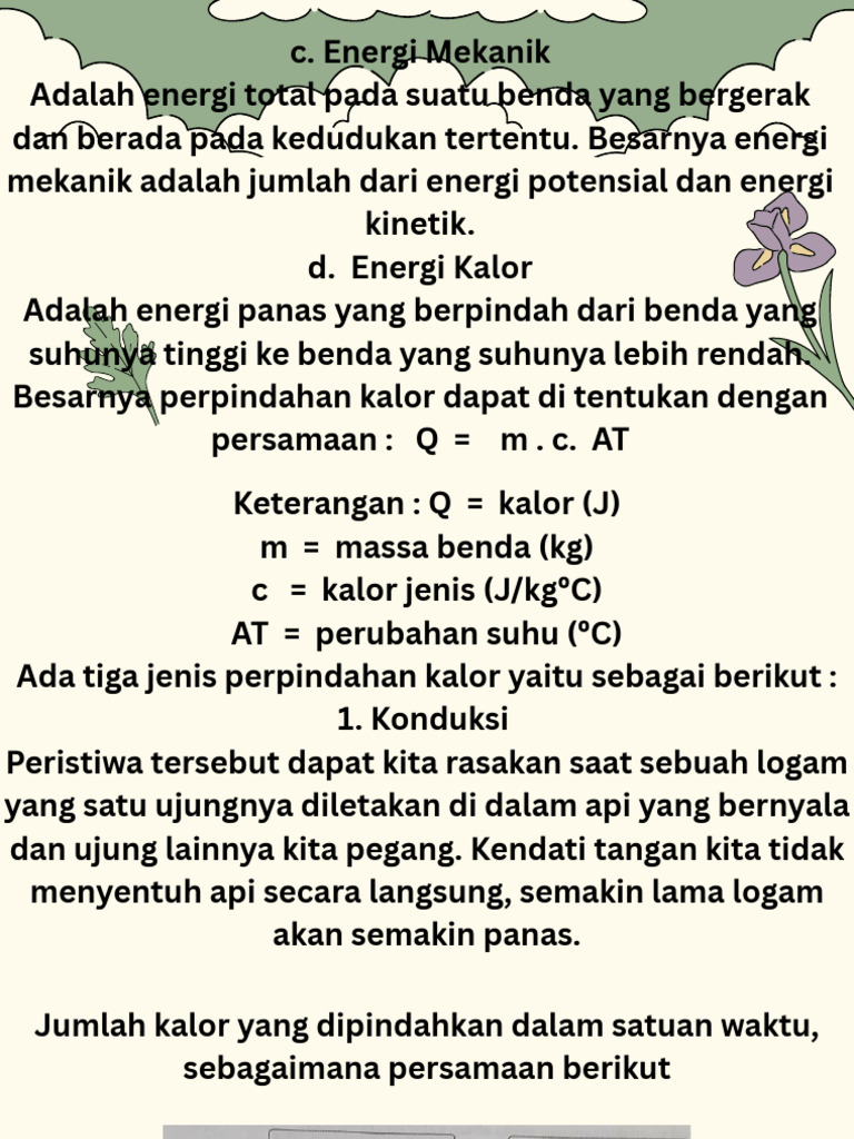 Jenis-Jenis Energi dan Perpindahannya | PDF