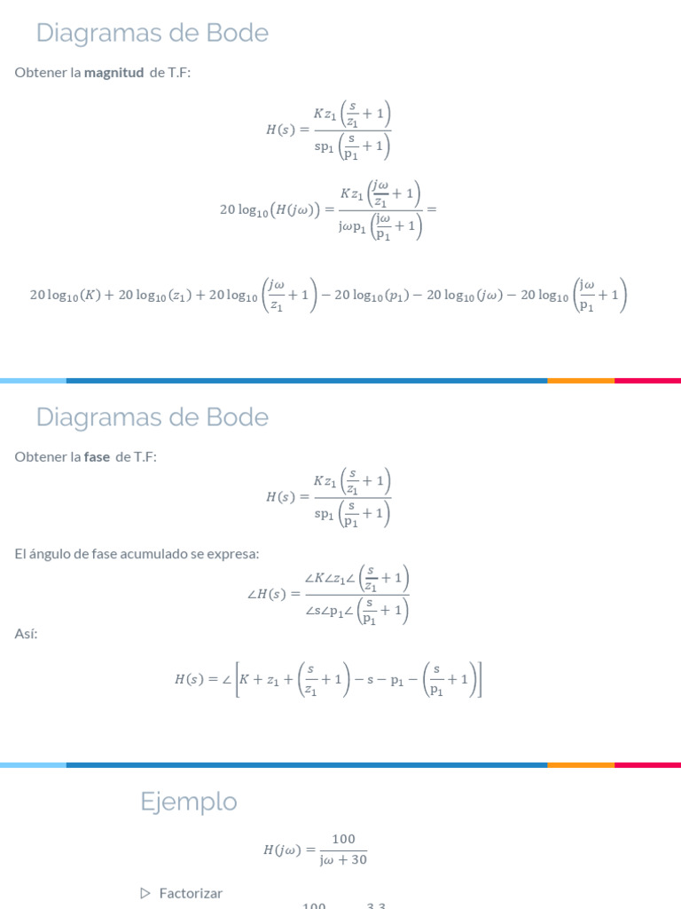 Análisis de Diagramas de Bode en T.F. | PDF | Ángulo | Geometría Elemental
