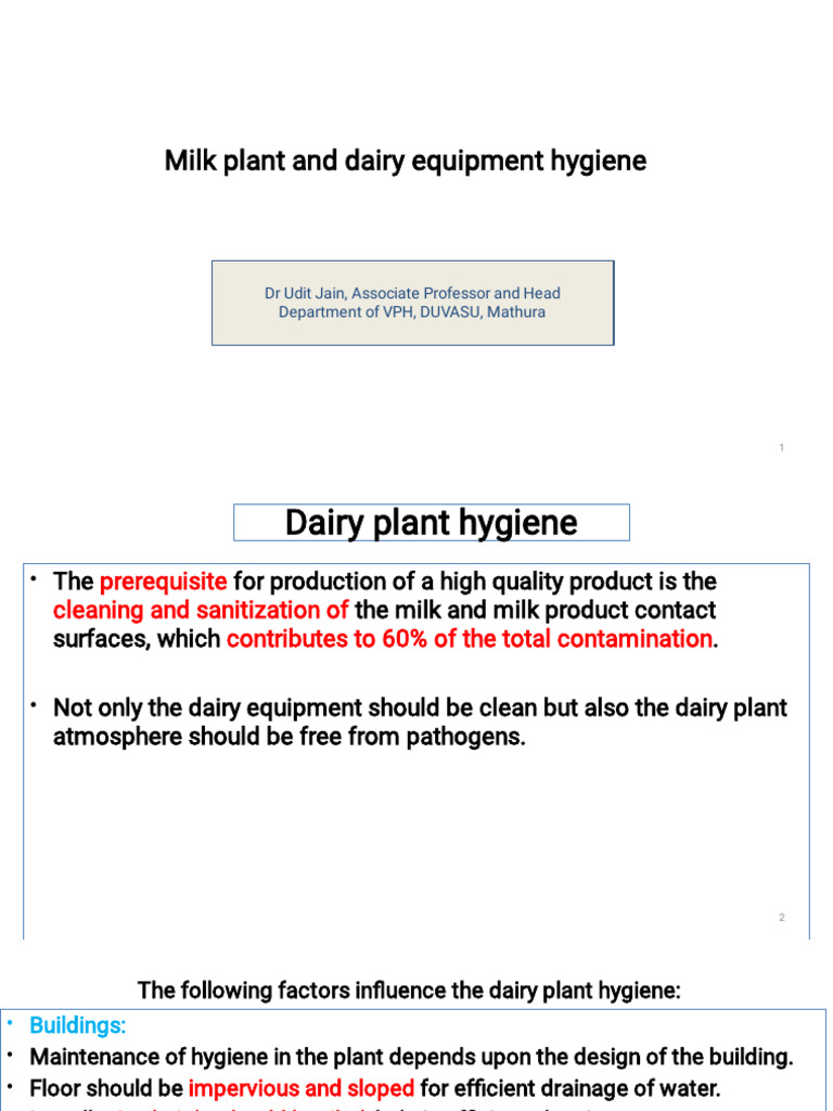 Milk (Dairy) Plant and Dairy Equipment Hygiene 2 | PDF | Disinfectant ...