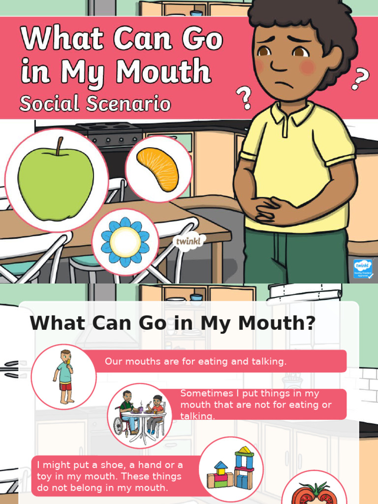 Roi S 59 What Can Go in My Mouth Social Scenario Powerpoint | PDF