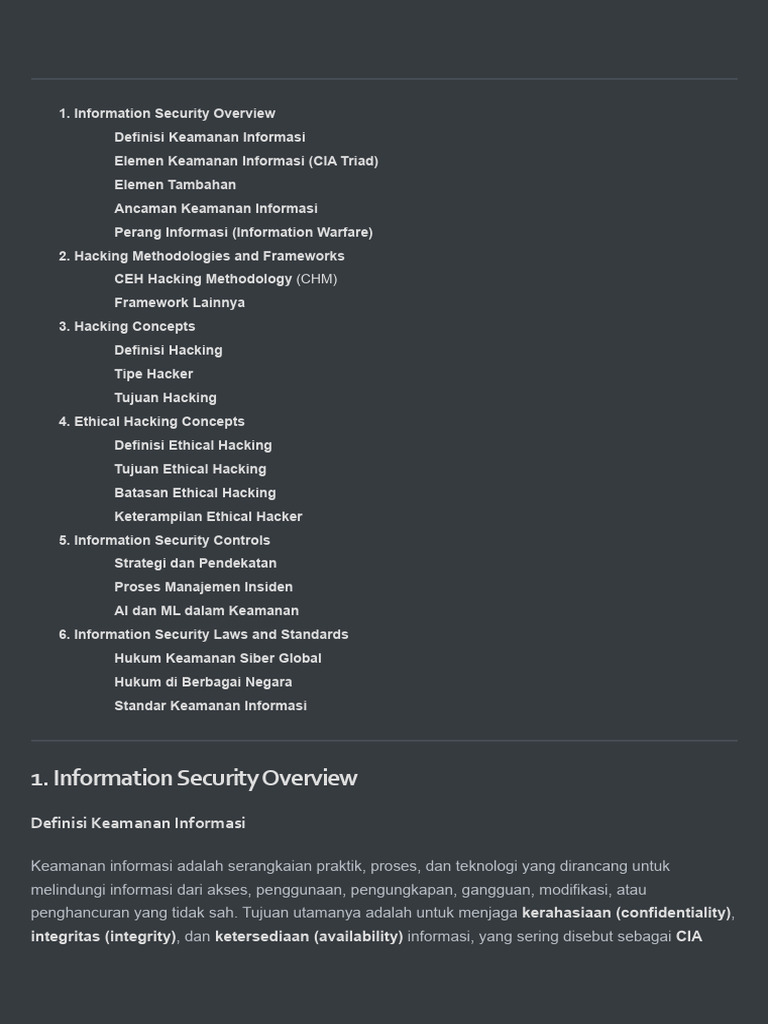 Information Security Overview | PDF