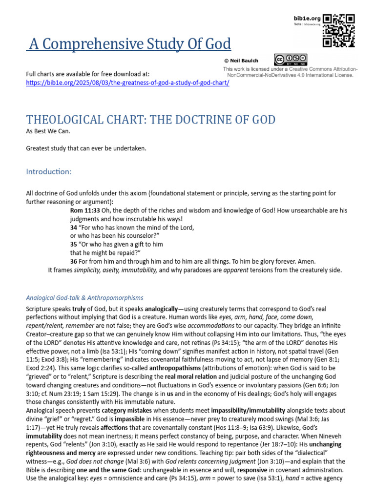 Greatness - Attributes Character Names of God | PDF | Trinity | God The ...