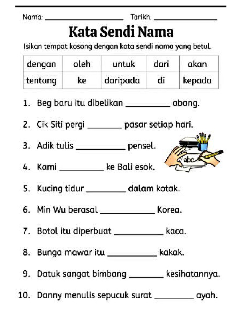 Soalan Bina Ayat | PDF