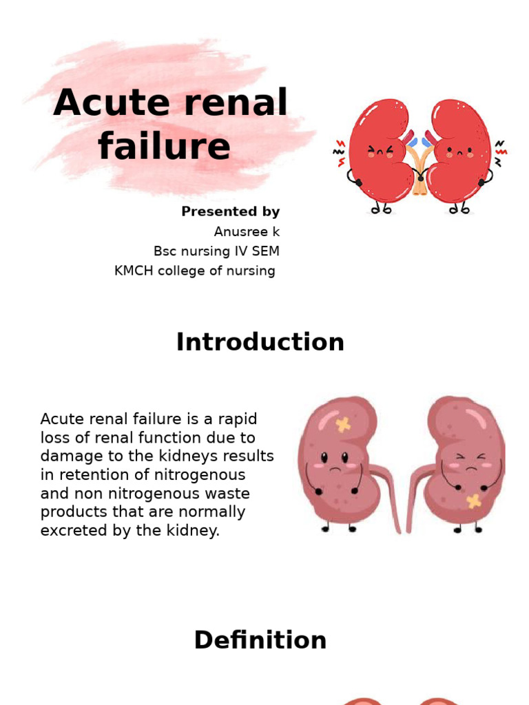 Acute Renal Failure | PDF | Kidney | Internal Medicine