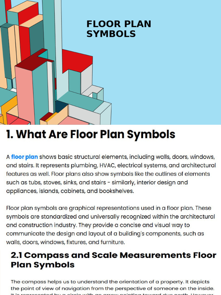 Architectural Symbols For Floor Planning | PDF | Body Language | Cognition
