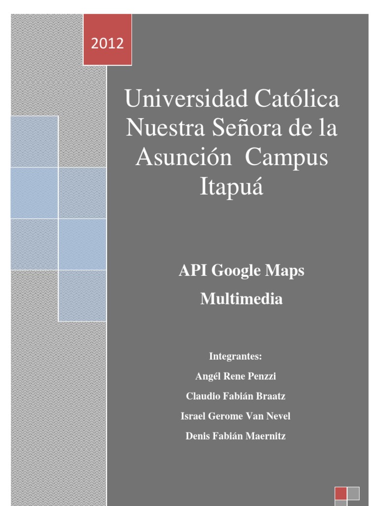 API Google Maps | Descargar gratis PDF | Google | Informática