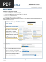 Concur Expense Report Guide for Delegates | PDF | Value Added Tax | Expense