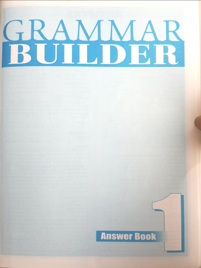 Grammar Builder 1 Ans | PDF