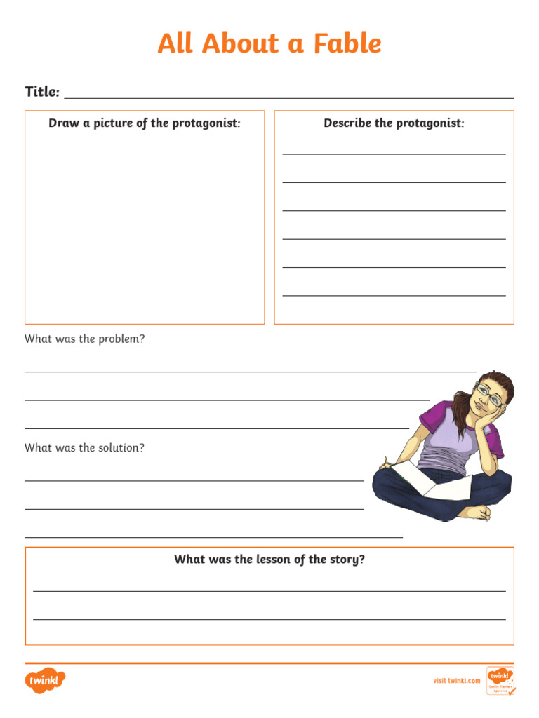Us2 e 230 All About A Fable Activity Sheet English | PDF