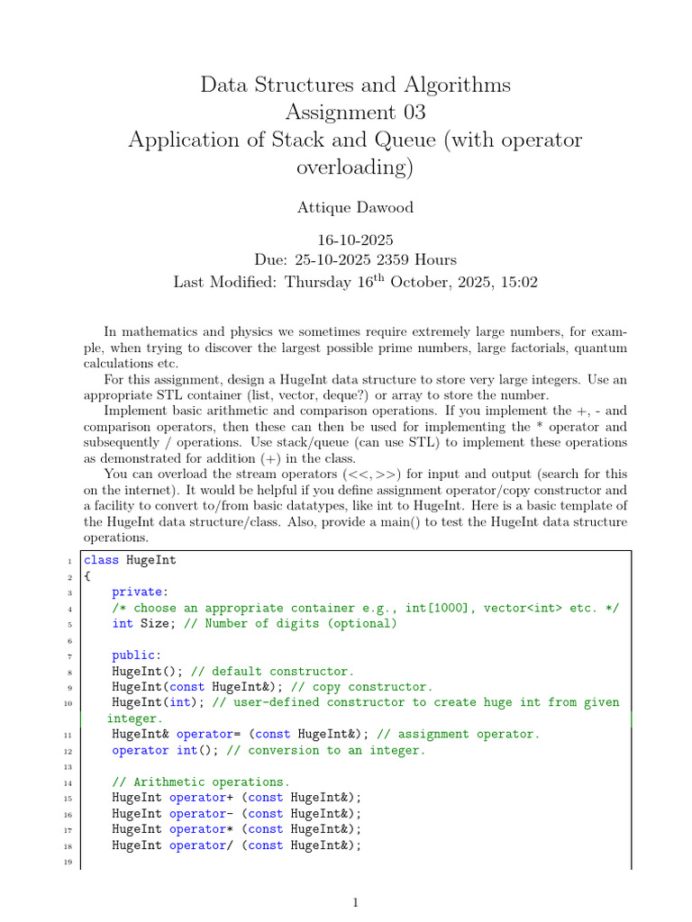 DS Fall2025 Assignment 03 16 10 2025 | PDF | Integer (Computer Science ...