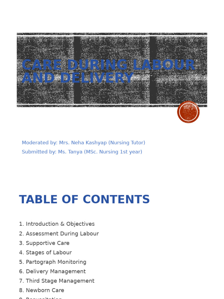 Intrapartum Care Guidelines | PDF | Childbirth | Motherhood