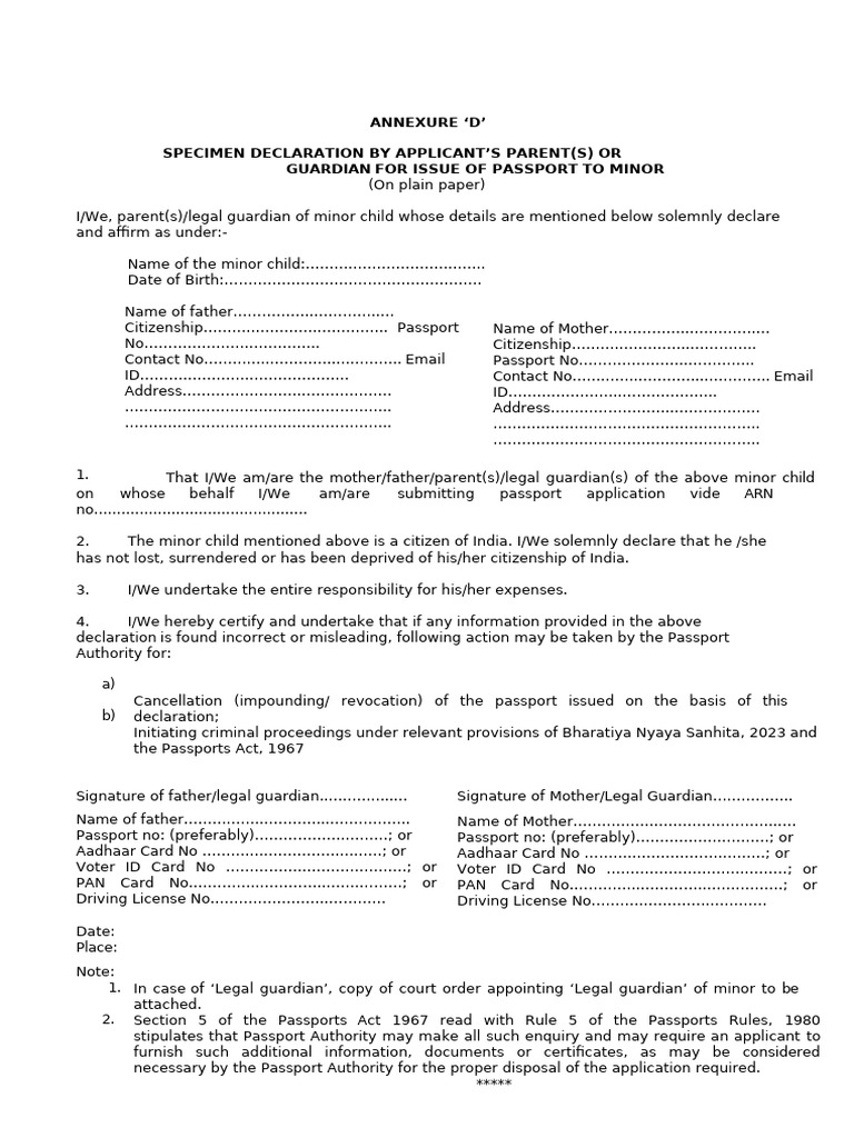 Annexure D - PDF - 1751220557 | PDF | Identity Document | Government ...