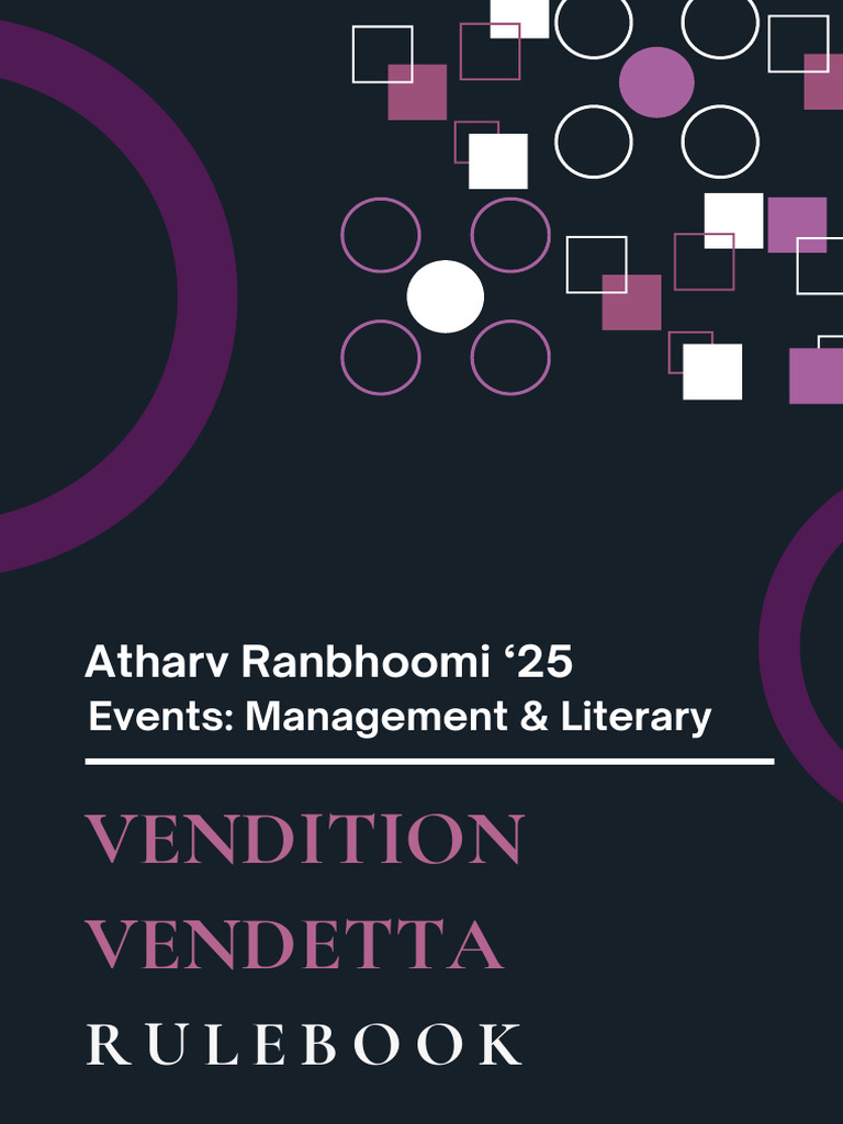 Vendition Vendetta Rulebook '25 - FINAL | PDF | Brand | Target Audience