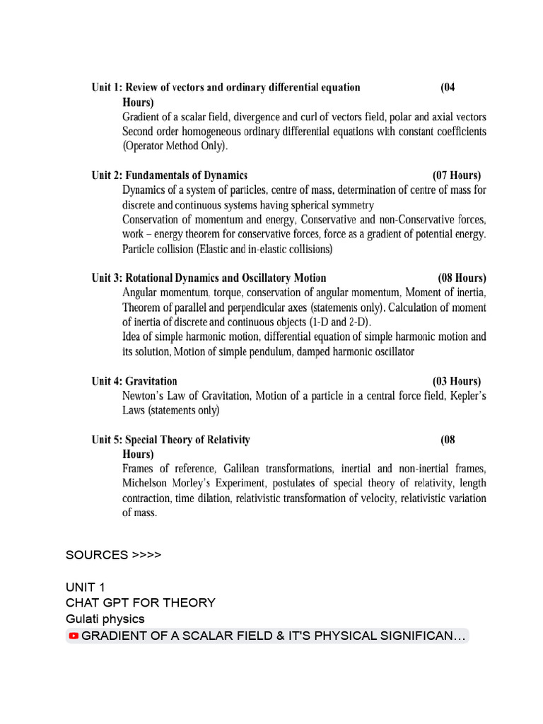 BSC Prog.. Physics Sources | PDF