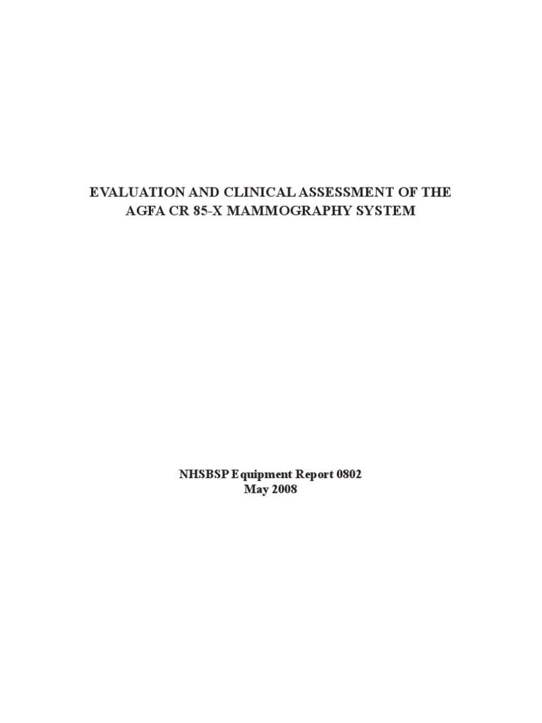 NHSBSP Equipment Report 0802 | PDF | Mammography | Screening (Medicine)