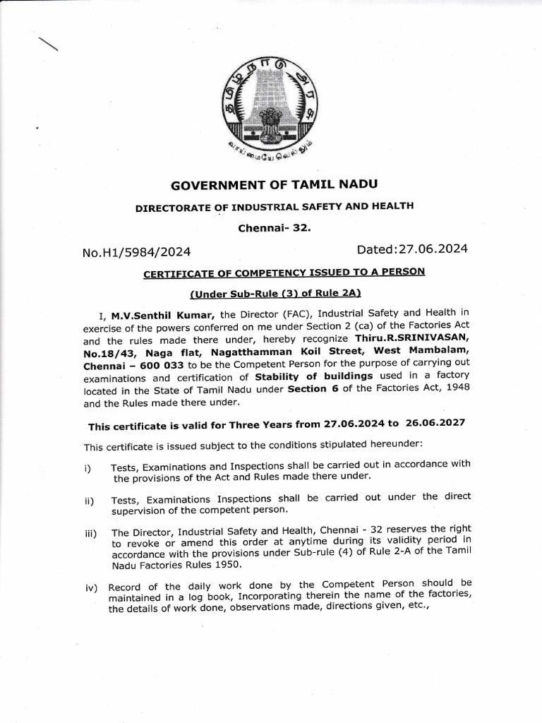 FACT Certificate 24-27 | PDF | Legal Documents | Government