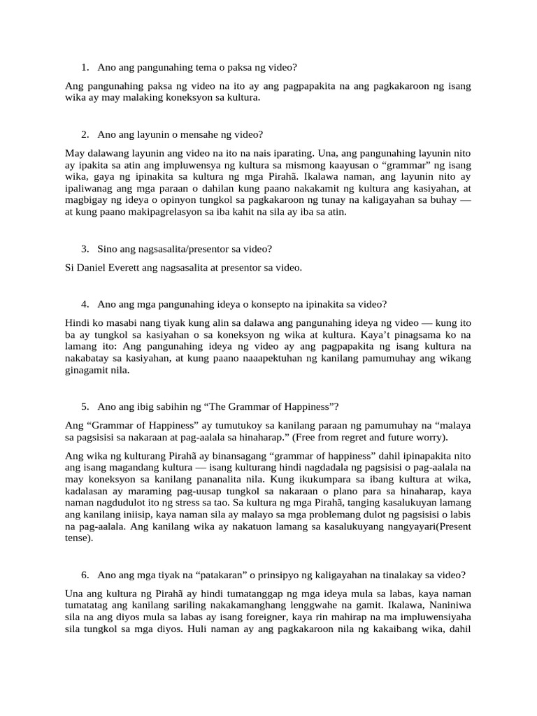 Grammar of Happiness | PDF