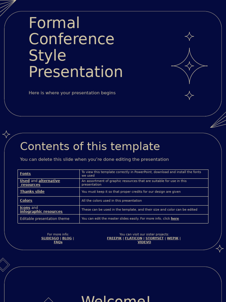 Formal Conference Presentation Template | PDF | Planets | Saturn