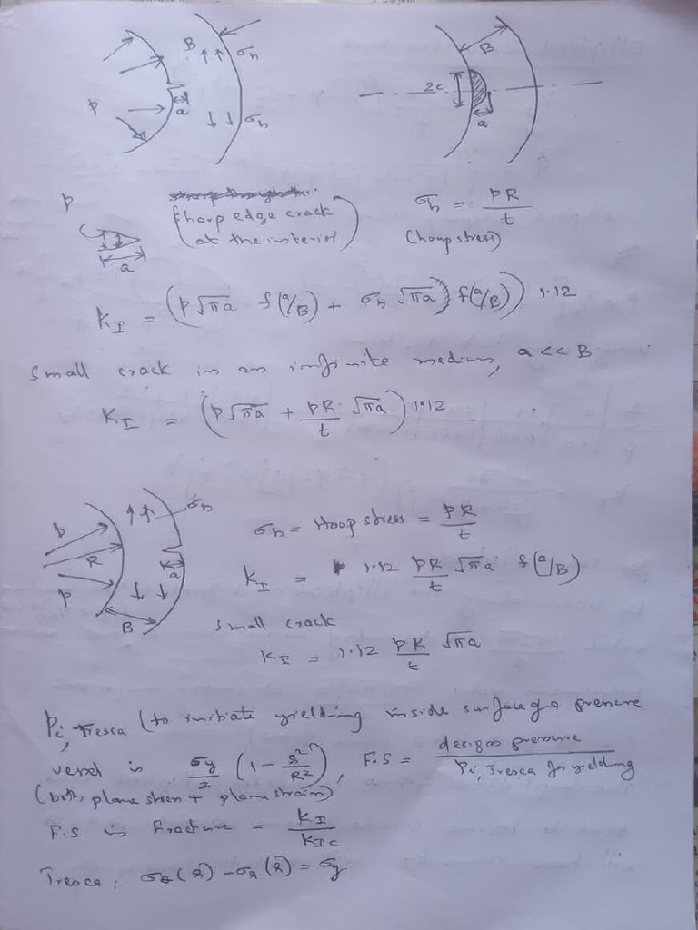Semi, Quarter Elliptical Cracks | PDF