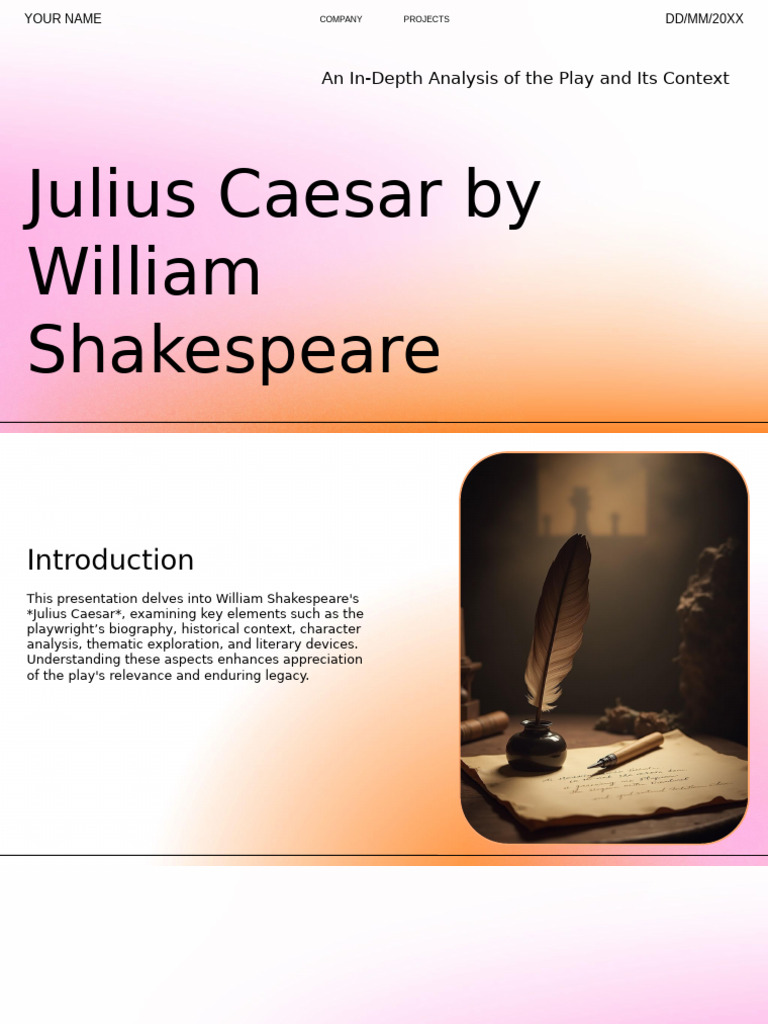 Julius Caesar by William Shakespeare | PDF | William Shakespeare | Poetry
