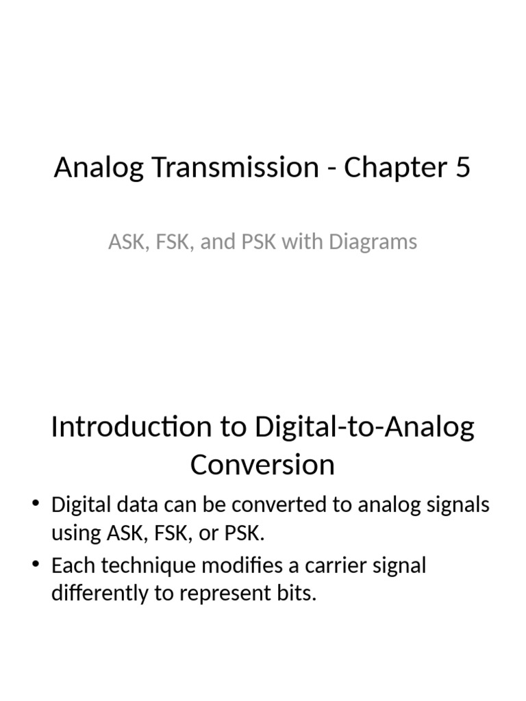 Chapter5 Analog Transmission Diagrams | PDF