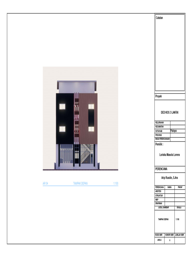 Ars 5 Ar 04 Tampak Depan Layout Pdf