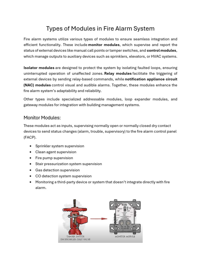 Fire Alarm Interfacing Modules | PDF | Electrical Engineering ...