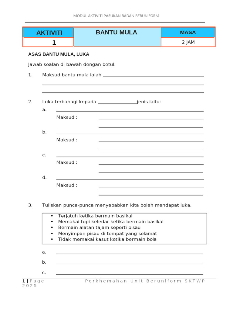 SR - Modul 2 (Bantu Mula) | PDF