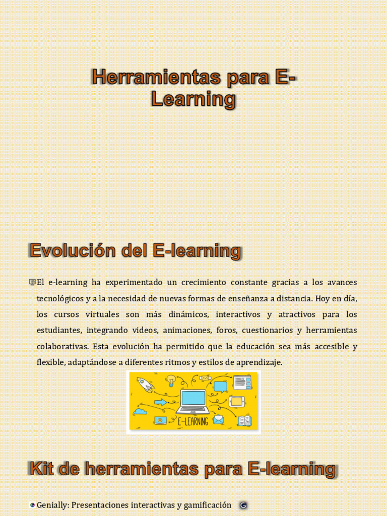 Herramientas para E-Learning | PDF