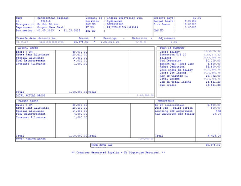 5. May Payslip | PDF | Taxes | Government Finances