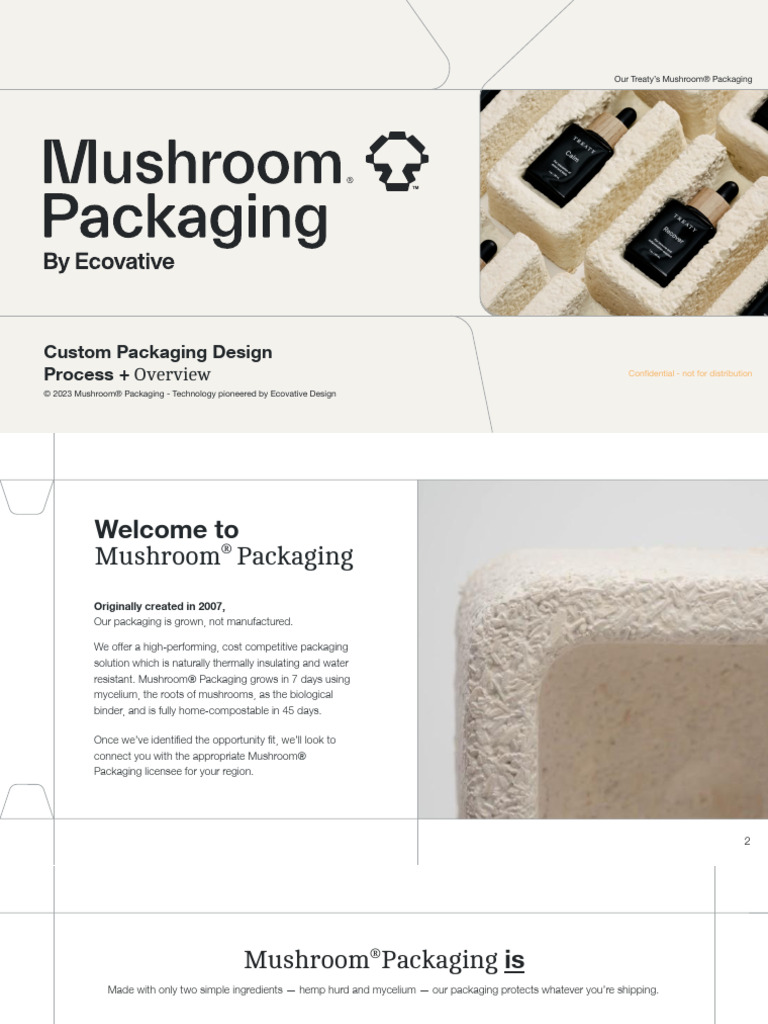Custom Mushroom Packaging Design Guide | PDF | Materials