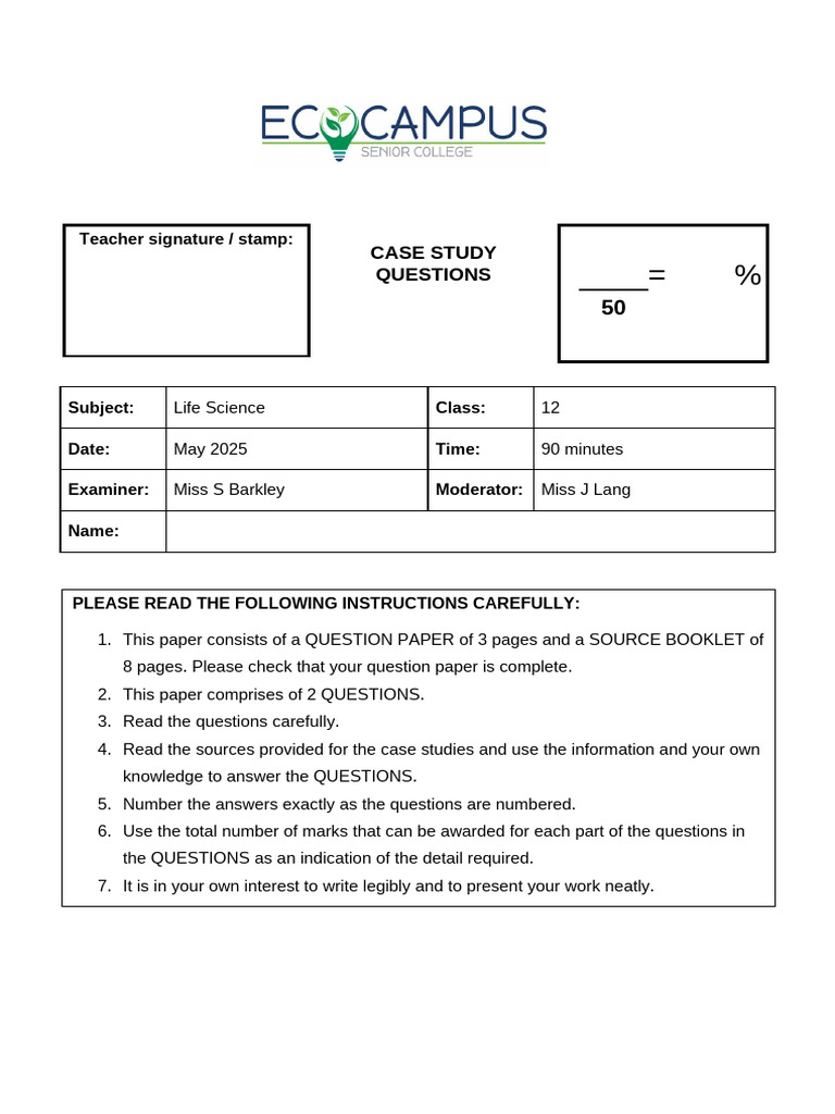 Case Study Pop Dynamics Questions | PDF