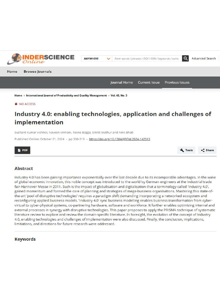 Industry 4.0 | PDF