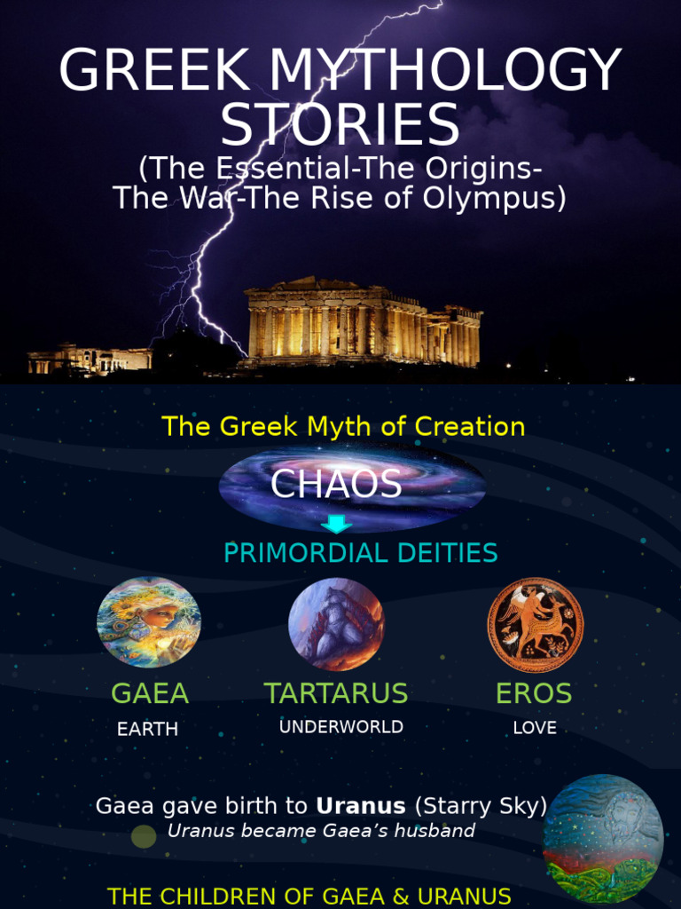 Greek Myth of Creation | PDF | Twelve Olympians | Zeus