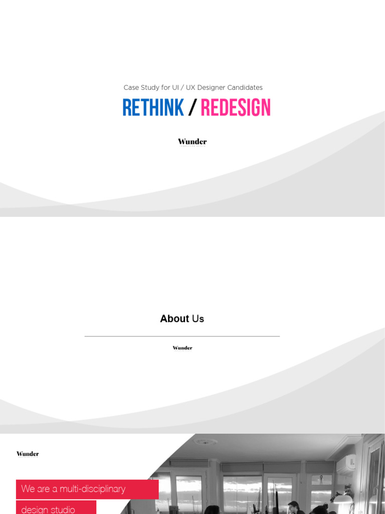 Rethink - Redesign - Case Study | PDF | User Interface | Computing