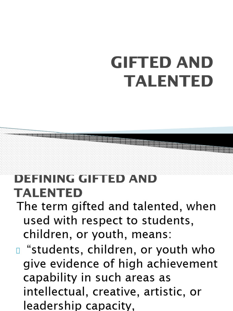 Understanding Gifted and Talented Learners | PDF | Intellectual ...