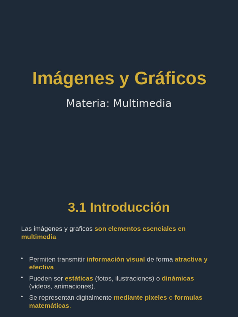 Imágenes y Gráficos en Multimedia | PDF | Píxel | Color
