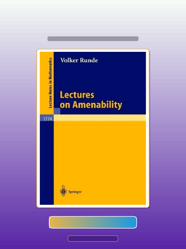 Ultimate Bundle Lectures on Amenability eBook and TestBank Bundle | PDF ...