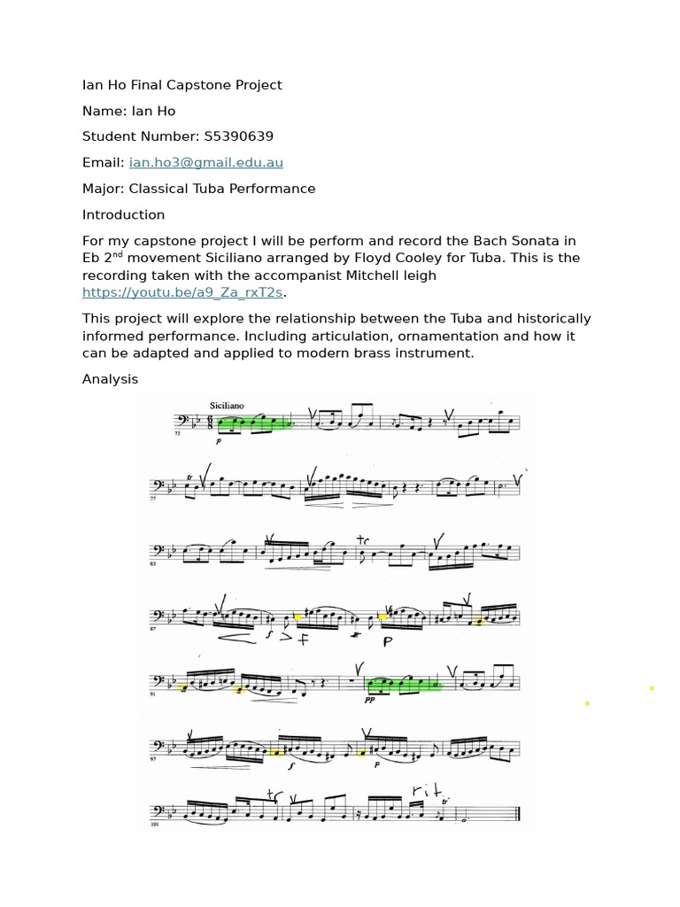 Ian Ho Final Capstone Project | PDF | Harmony | Music Theory