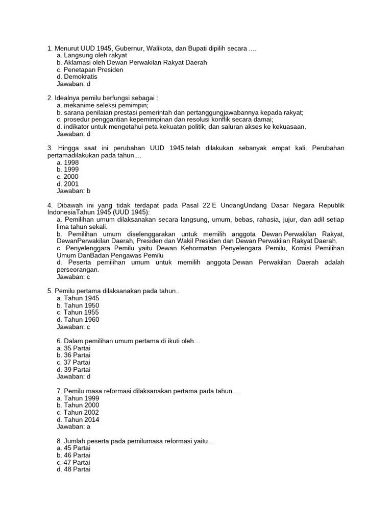 Contoh Soal Udin | PDF