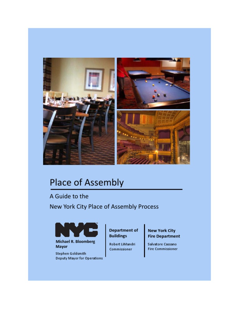 NYC Place of Assembly - Guide | PDF | Manhattan | New York City Fire ...