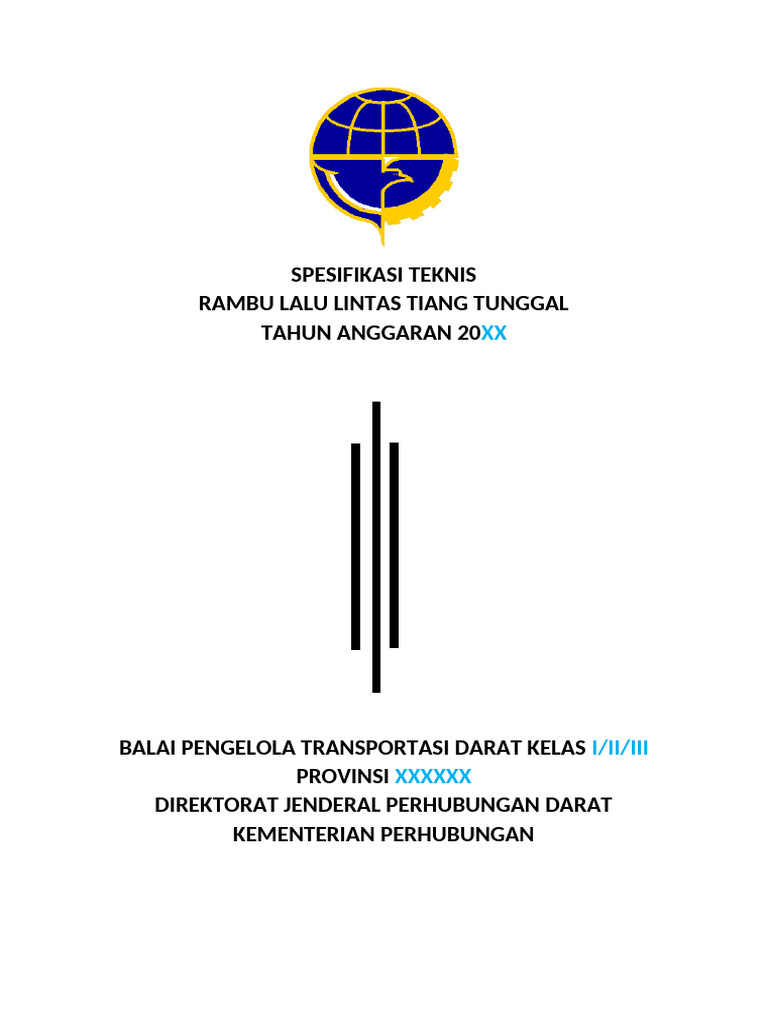 Spesifikasi Rambu Lalu Lintas Tiang Tunggal | PDF