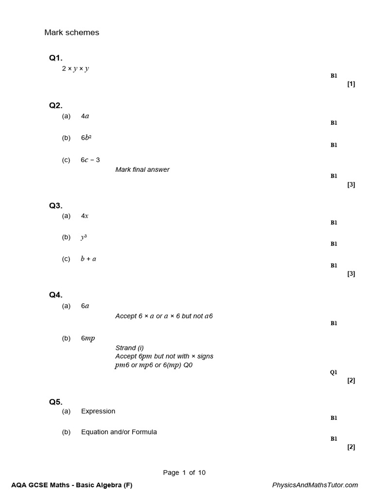 Chapter 2 - Basic Algebra (F) MS | PDF | Elementary Mathematics ...