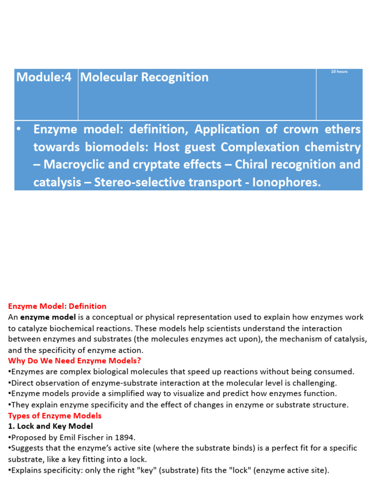 Revised Module-4 Dr. Loganathan Complete Notes | PDF | Enzyme ...