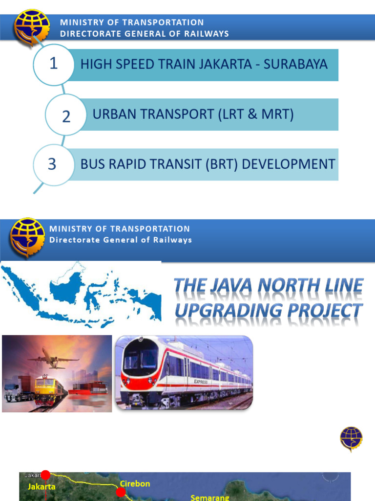 Jakarta-Surabaya High-Speed Rail Project | PDF | Light Rail | Public ...